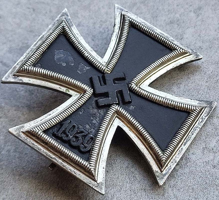 German WW2 Iron Cross first class 1939 '65' - German WW1-2 Iron Cross ...