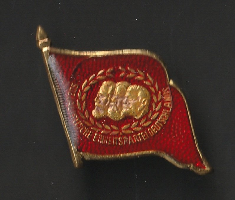 DDR, SED 40 years Membership badge - DDR Political - GreatMilitaria.com