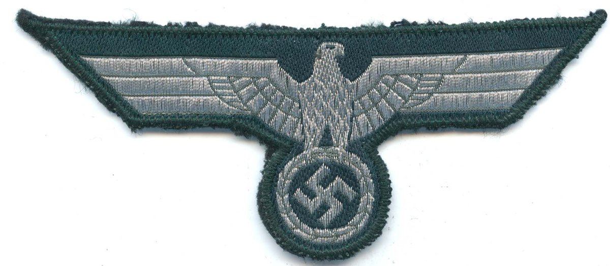 German WW2 Army Officer's early breast eagle - German WW1-2 Cloth ...