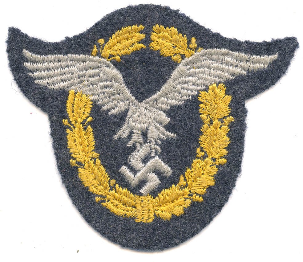 German WW2 Luftwaffe Combined Pilot & Observer Cloth Badge - German WW1 ...