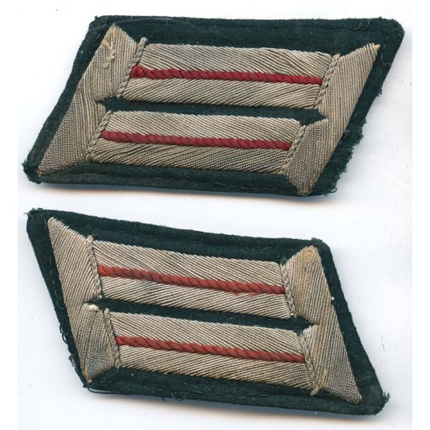 German WW2 Army Artillery Officer's collar tabs - German WW1-2 Cloth ...