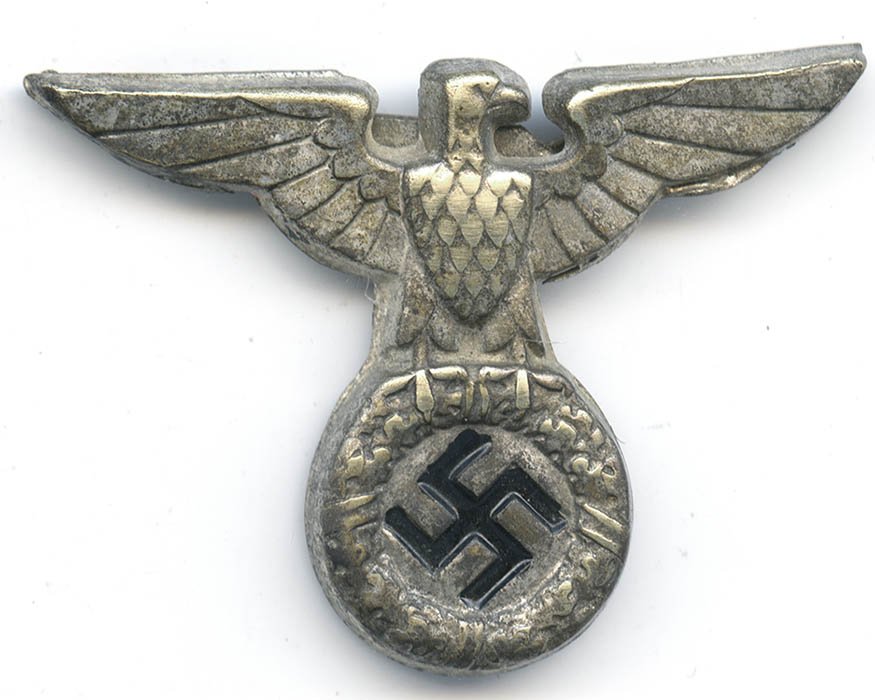 German WW2 SS/SA First Model Cap Eagle - German WW1-2 Metal insignia ...