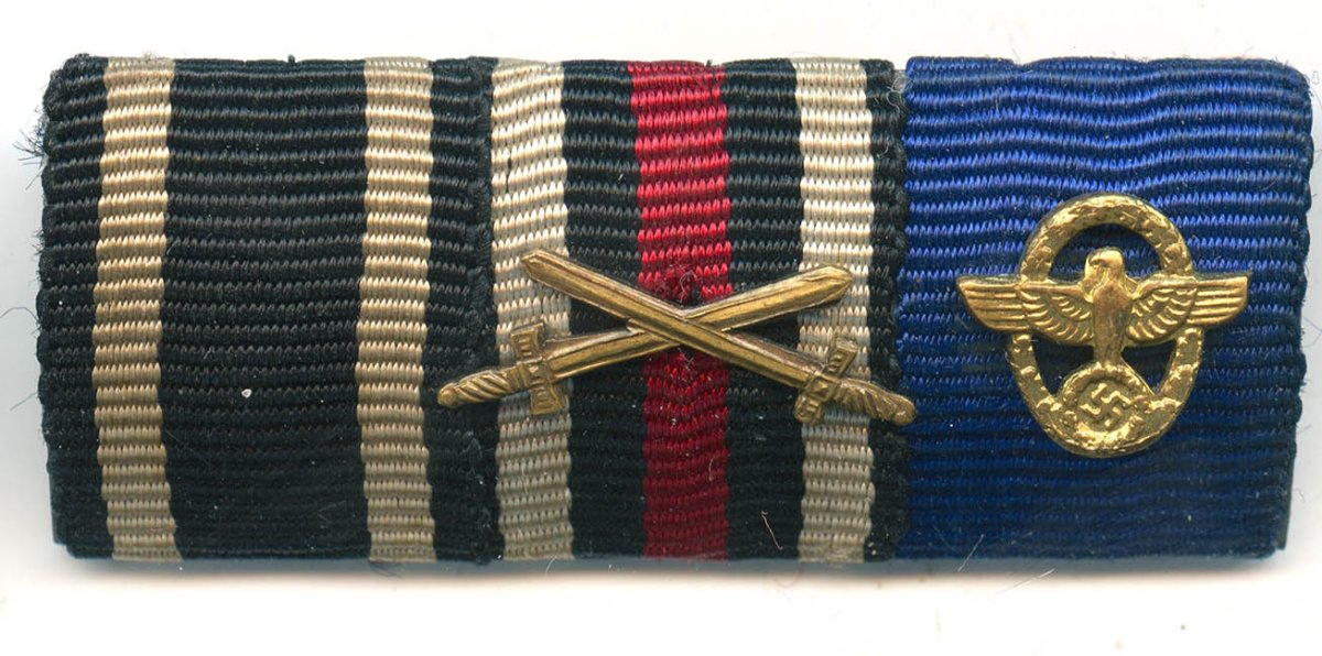 German WW1/2 3-place ribbon bar - German WW1-2 Awards - GreatMilitaria.com