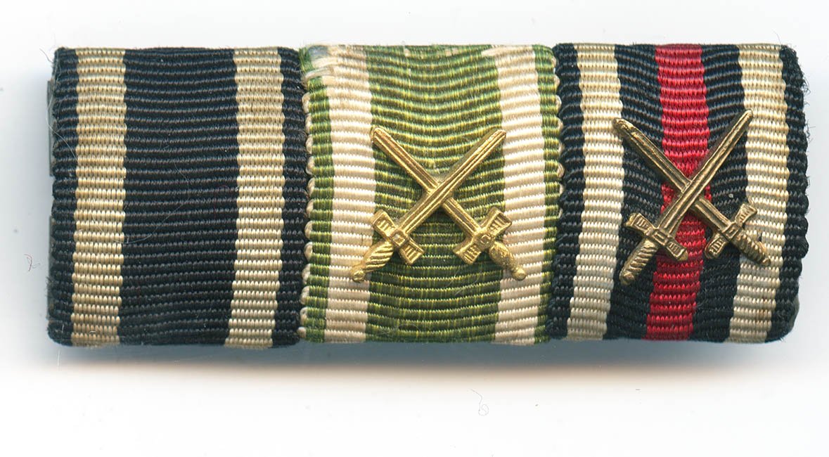 German WW1/2 3-place medal bar - German WW1-2 Awards - GreatMilitaria.com