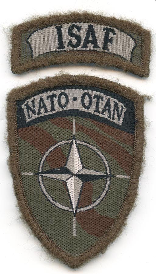 NATO OTAN -ISAF sleeve patches - Other Countries - GreatMilitaria.com