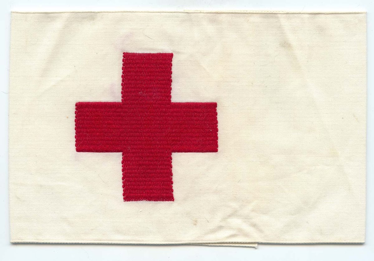 German WW2 combat medic's armband - German WW1-2 Cloth insignia ...