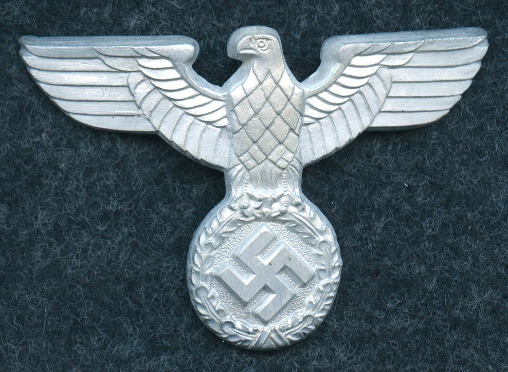 German WW2 NSDAP/SA/Political cap eagle 'M1/111' - German WW1-2 Metal ...