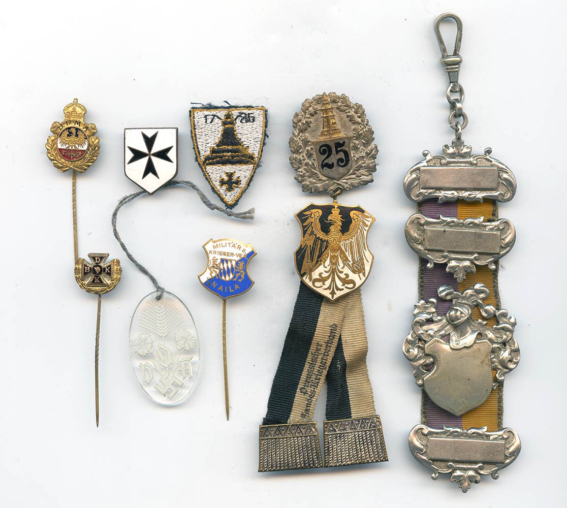 German WW1-2 Veteran association badges and pins - German WW1-2 Tinnies ...
